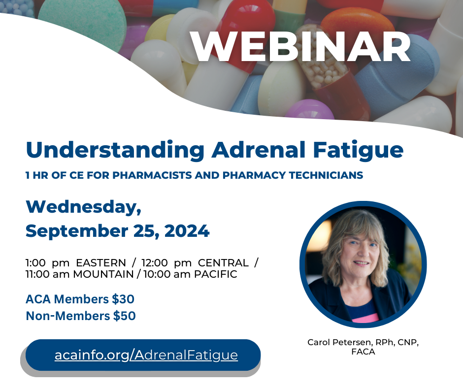 ACA WEBINAR: Understanding Adrenal Fatigue - The Wellness By Design Project